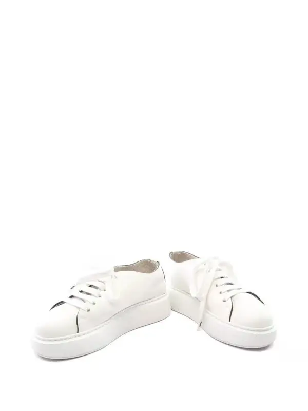 Prada Leather Platform Sneakers