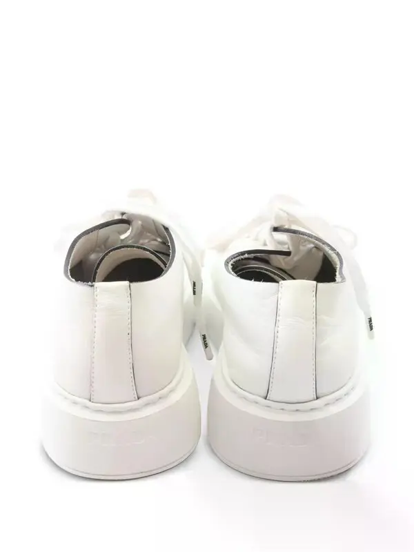 Prada Leather Platform Sneakers