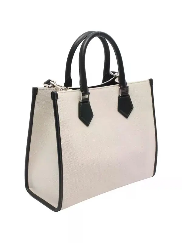 Dolce & Gabbana Dg Logo Plaque Canvas Tote Bag