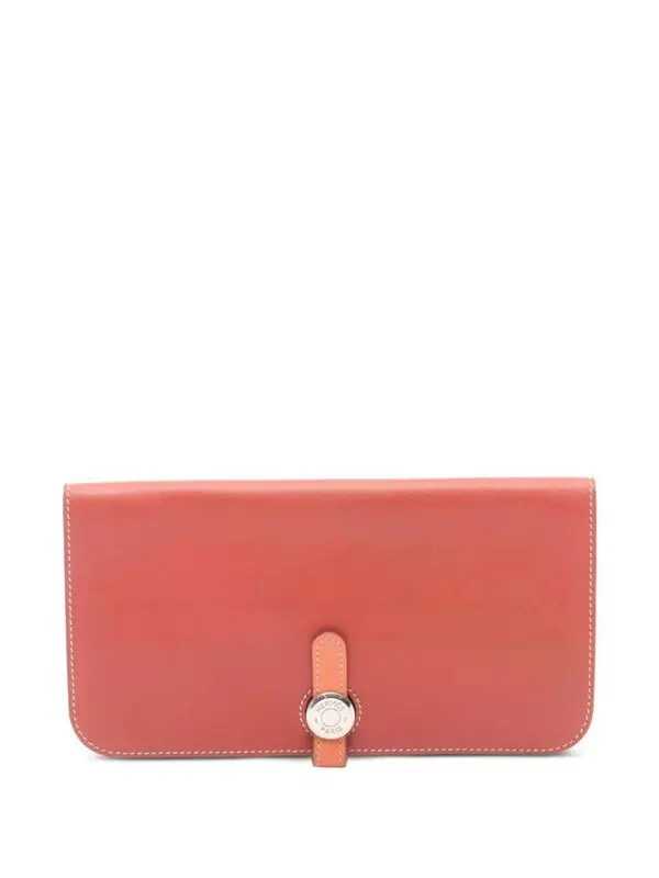Hermès 2013 Dogon Long Bi-fold Wallet - Red