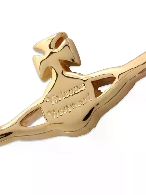 VIVIENNE WESTWOOD Grace Bas Relief Crystal-embellished Bangle