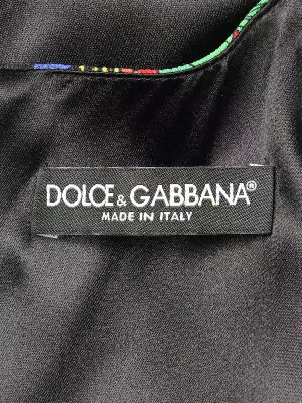 Dolce & Gabbana Tomato Can Print Midi Dress