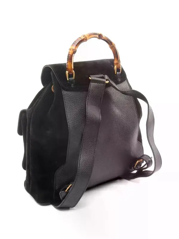 Gucci Bamboo Suede Backpack