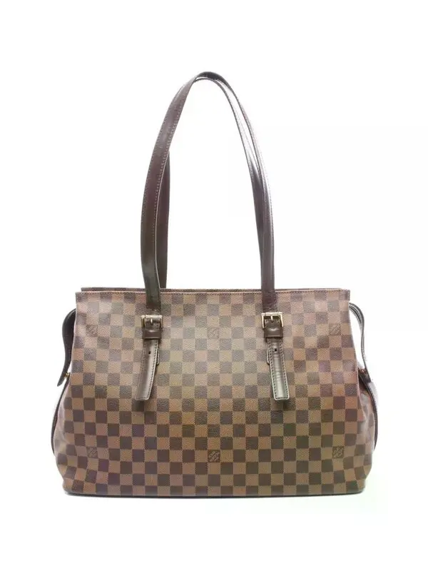 LOUIS VUITTON Damier Ebene Canvas Tote Bag