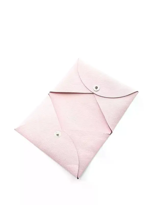 Hermès 2025 Calvi Card Holder - Pink