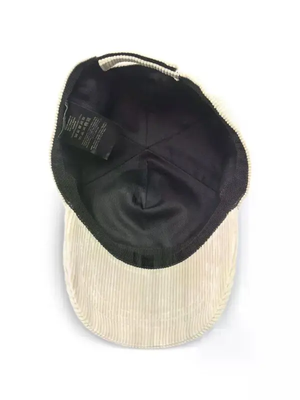 Fendi Ff Logo Corduroy Cap