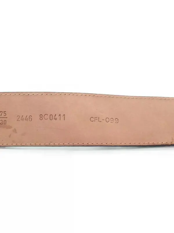 Fendi Ff Logo Leopard Print Belt