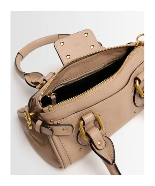 Chloé Paddington Grain Leather Shoulder Bag - Brown
