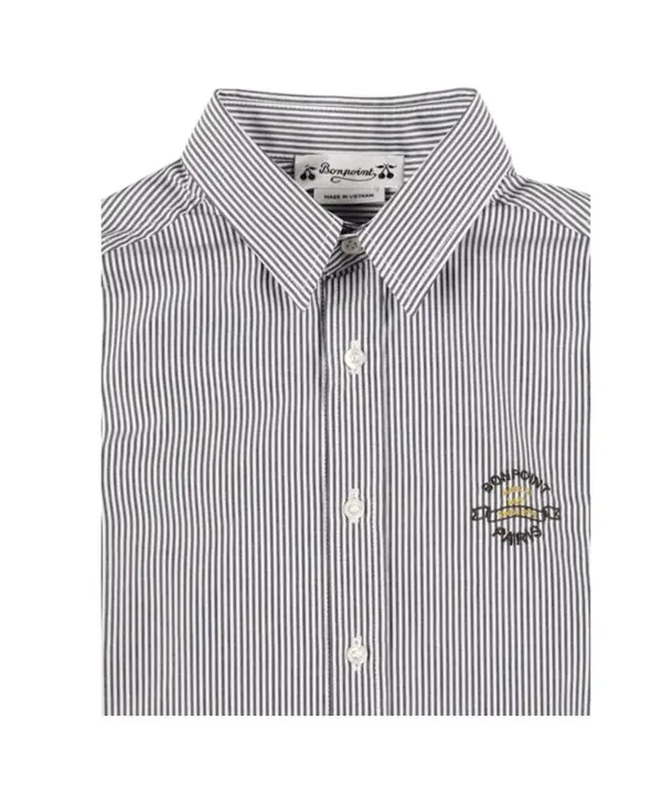 Bonpoint Striped Cotton Poplin Shirt
