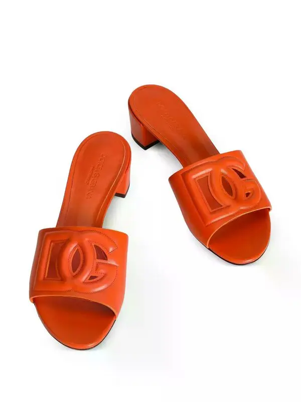 Dolce & Gabbana Bianca Dg Millennials Logo Sandals