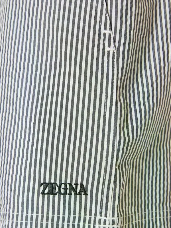 Zegna Striped Swim Shorts