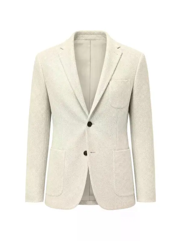 Corneliani Crochet-pattern Patch-pocket Jacket