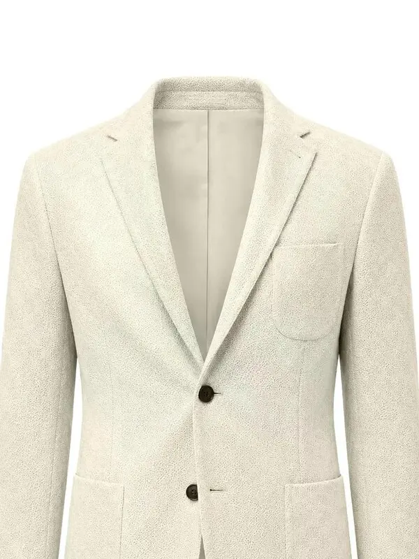 Corneliani Crochet-pattern Patch-pocket Jacket