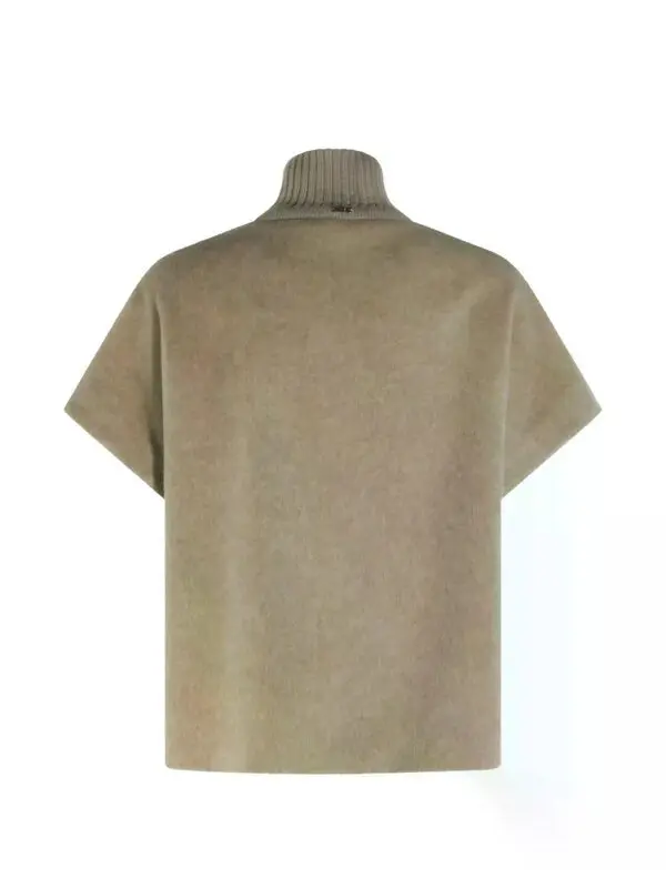 Herno High-neck Short-sleeve Poncho