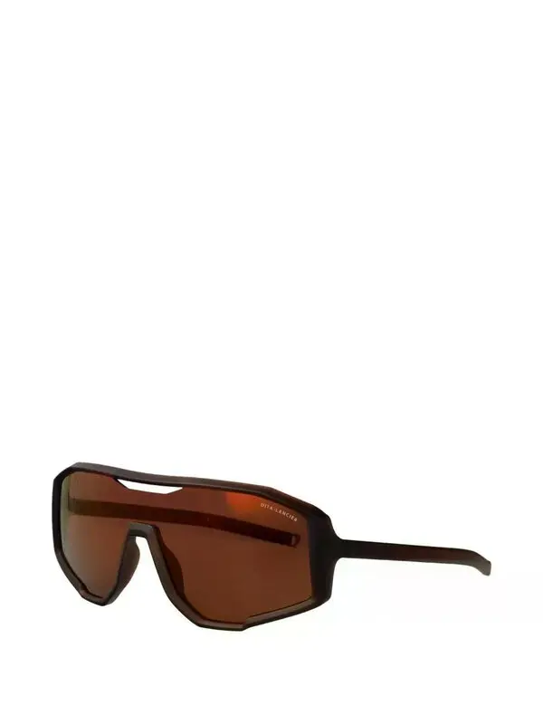 Dita Lsa-718 Geometric-frame Sunglasses - Brown