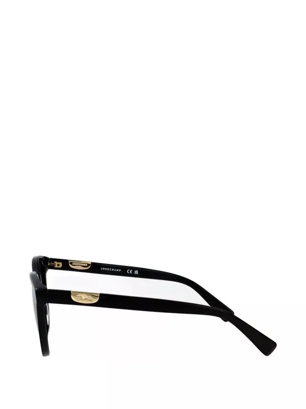 Longchamp Round-frame Sunglasses With Logo Plaque