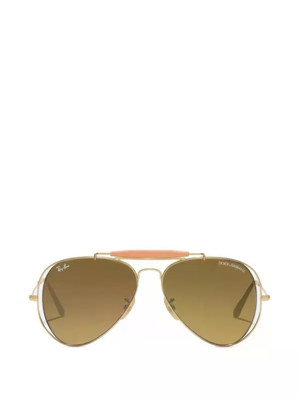 Dolce & Gabbana Pilot-frame Sunglasses - Gold