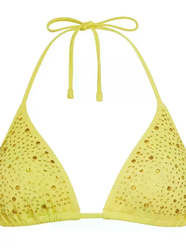 Guess Crystal-embellished Triangle Bikini Top