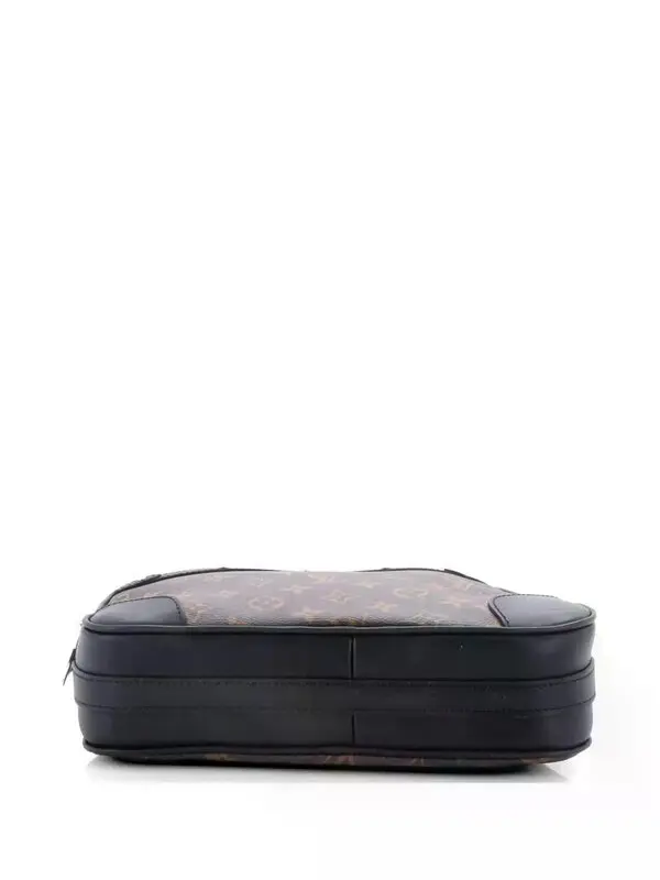 LOUIS VUITTON Monogram Macassar Biker Messenger Bag - Black