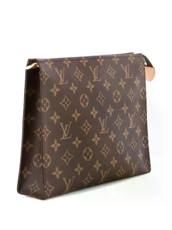 LOUIS VUITTON Trio Toiletry Set Monogram Canvas Pouch