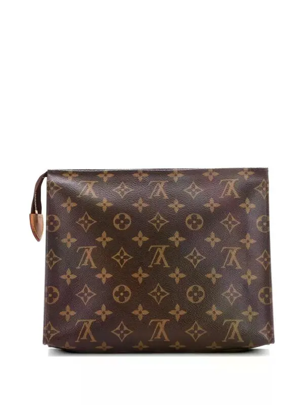 LOUIS VUITTON Toiletry Pouch 26 Monogram Canvas Clutch Bag