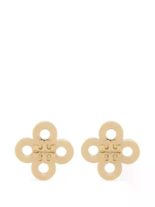 Tory Burch Forget Me Not Clover Stud Earrings - Gold