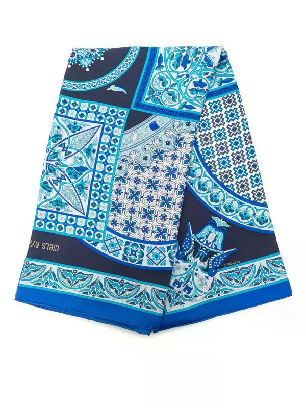 Hermès 2010-2026 Ciels Byzantins Silk Scarf Scarves - Blue