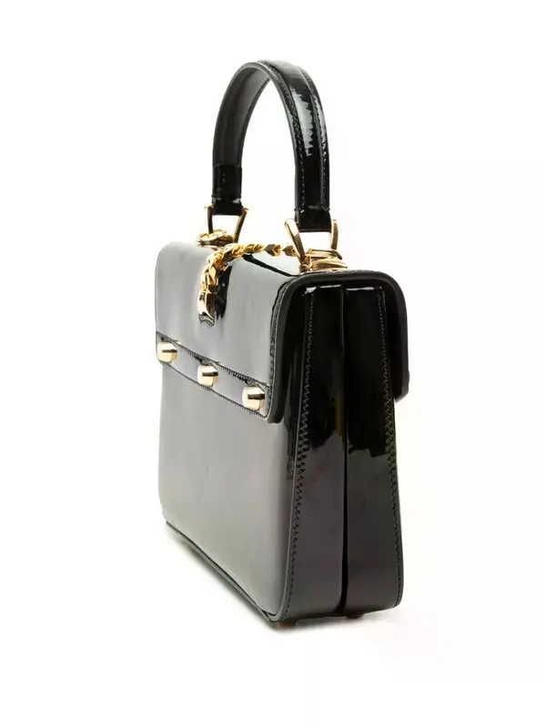 Gucci Patent Sylvie 1969 Top Handle Bag Satchel