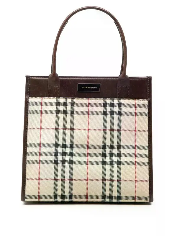 Burberry House Check Canvas Handbag