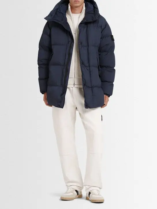 Stone Island Short Nylon Down Parka - Black