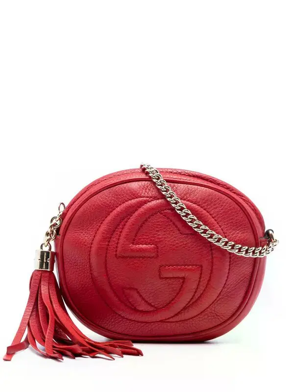 Gucci Soho Chain Crossbody Bag - Red