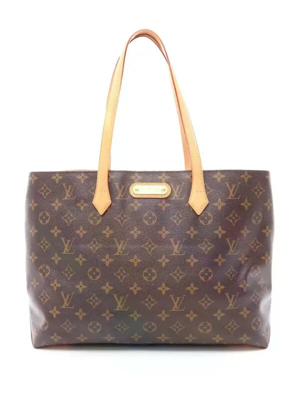 LOUIS VUITTON Monogram Wilshire Mm Tote Bag - Brown