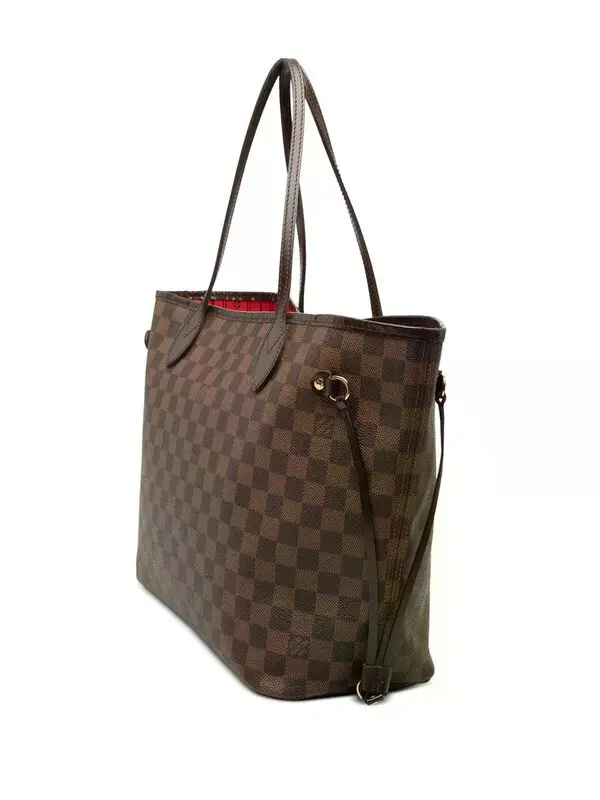 LOUIS VUITTON Damier Ebene Neverfull Mm Tote Bag - Brown