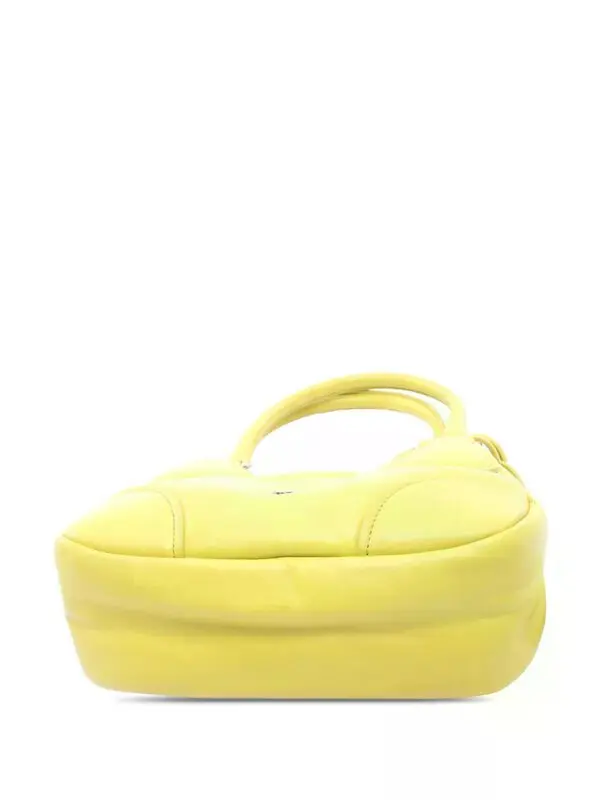 Prada Nappa Soft Padded Re Edition 2002 Moon Satchel - Yellow