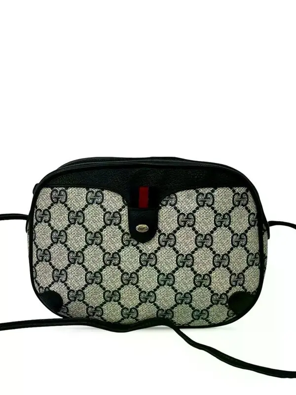 Gucci Gg Coated Canvas Crossbody Bag - Grey