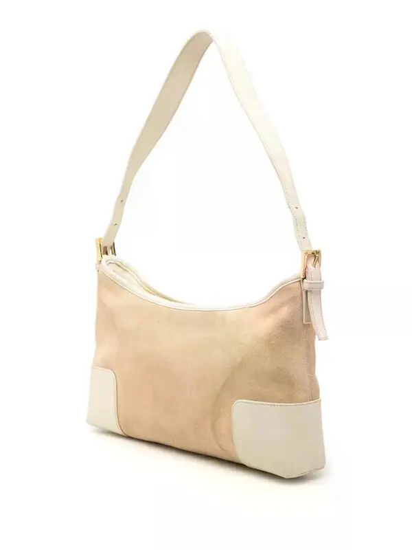 Loewe Suede Anagram Shoulder Bag - Brown