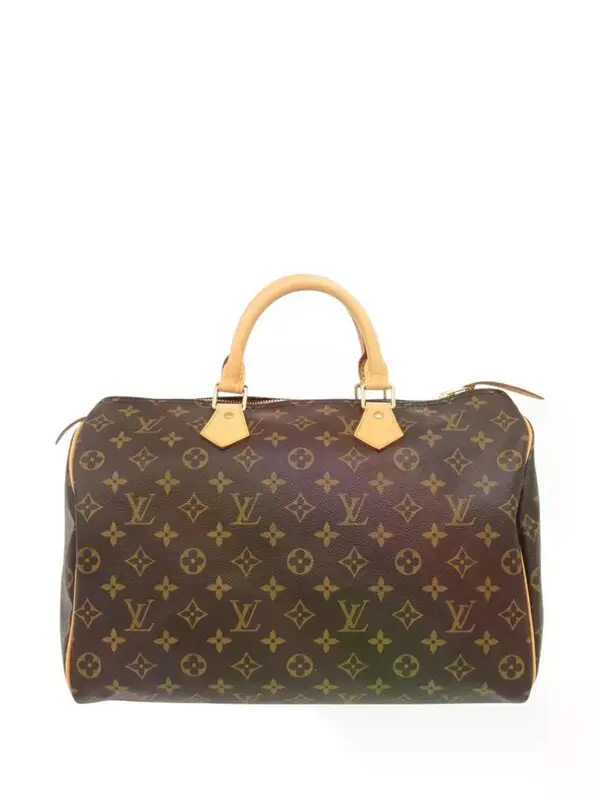 LOUIS VUITTON Monogram Speedy 35 Boston Bag - Brown