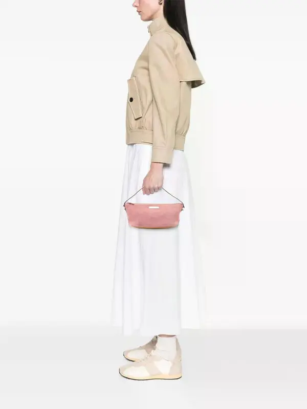 Gucci Suede Boat Shoulder Bag - Pink
