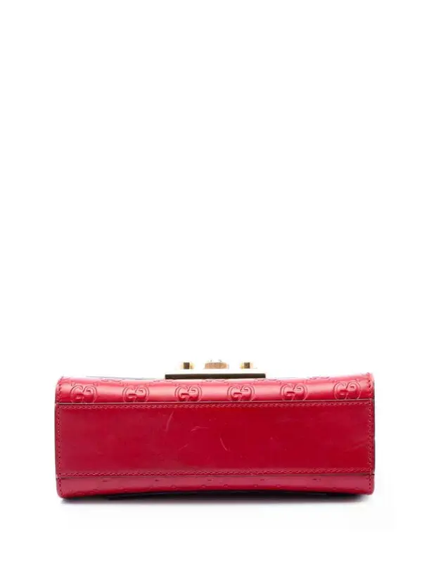 Gucci Small Padlock Crossbody Bag - Red