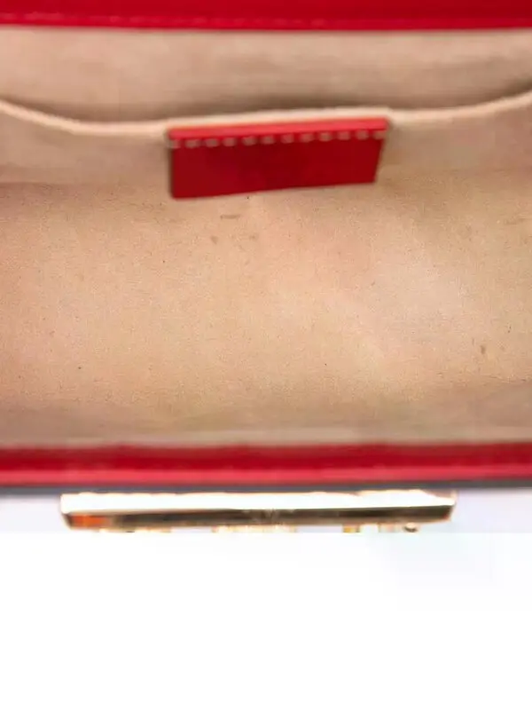 Gucci Small Padlock Crossbody Bag - Red