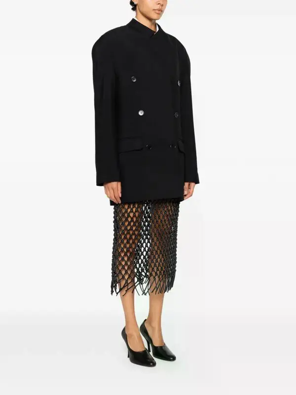 Marie Adam-Leenaerdt Double-breasted High-neck Jacket