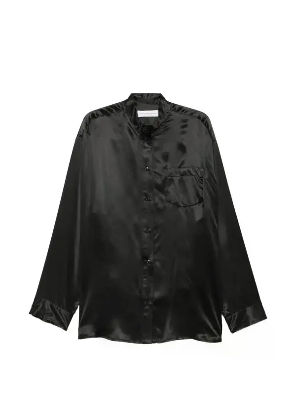 Marie Adam-Leenaerdt Satin Finish Oversized Shirt