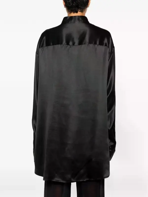 Marie Adam-Leenaerdt Satin Finish Oversized Shirt