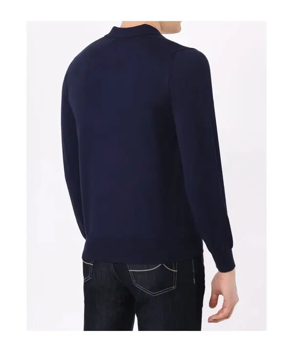 Canali Long-sleeve Polo Jumper