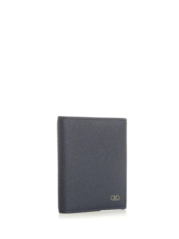 FERRAGAMO Gancini Credit Card Holder - Blue
