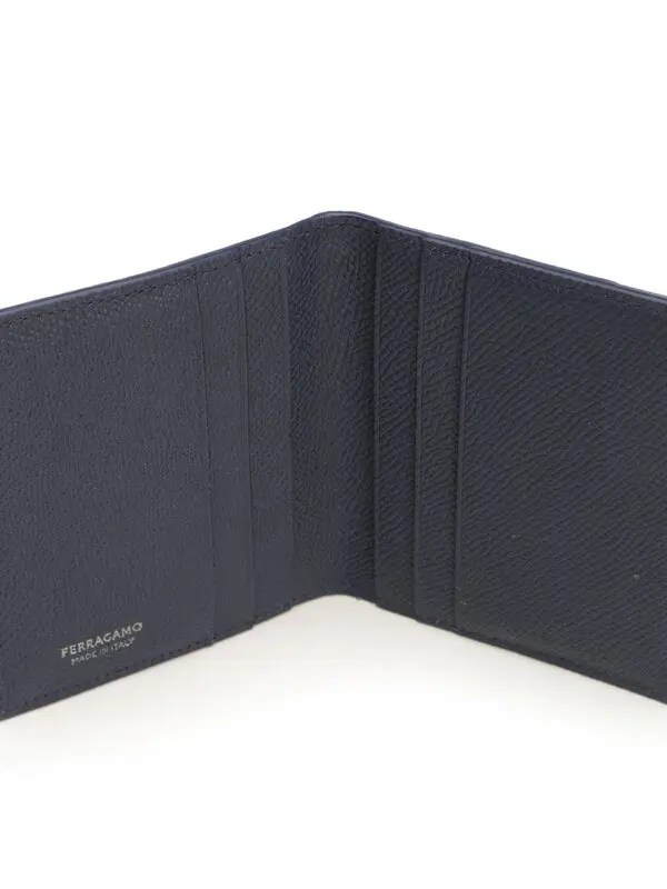 FERRAGAMO Gancini Credit Card Holder - Blue