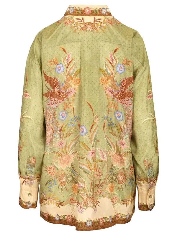 Zimmermann Indra Printed Silk Shirt - Multicolor