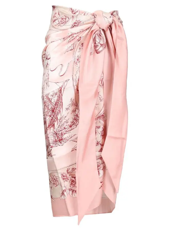 FERRAGAMO Pareo With Travel Print - Multicolor