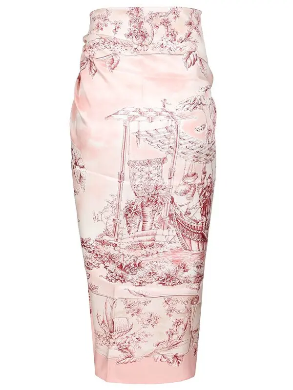 FERRAGAMO Pareo With Travel Print - Multicolor