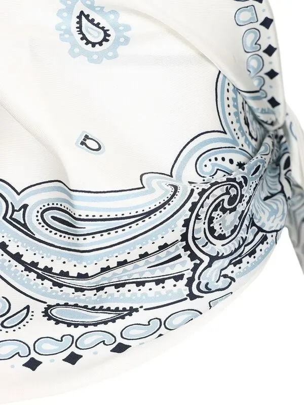 FERRAGAMO Arabesque Print Scarf Top